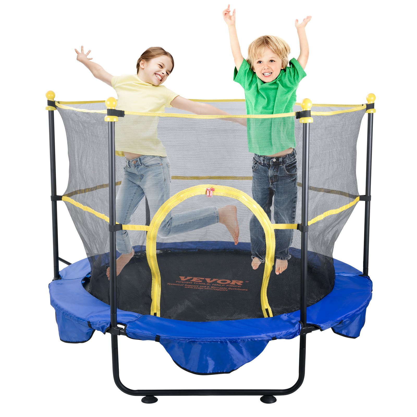 VEVOR 5FT Τραμπολίνο για παιδιά, Τραμπολίνο εσωτερικού χώρου 60" με ...